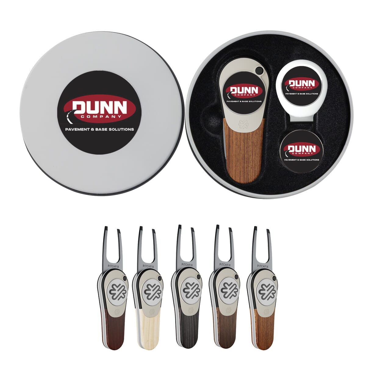 Pitchfix woodie golf divot tool deluxe gift set w/ hat clip | Corporate ...