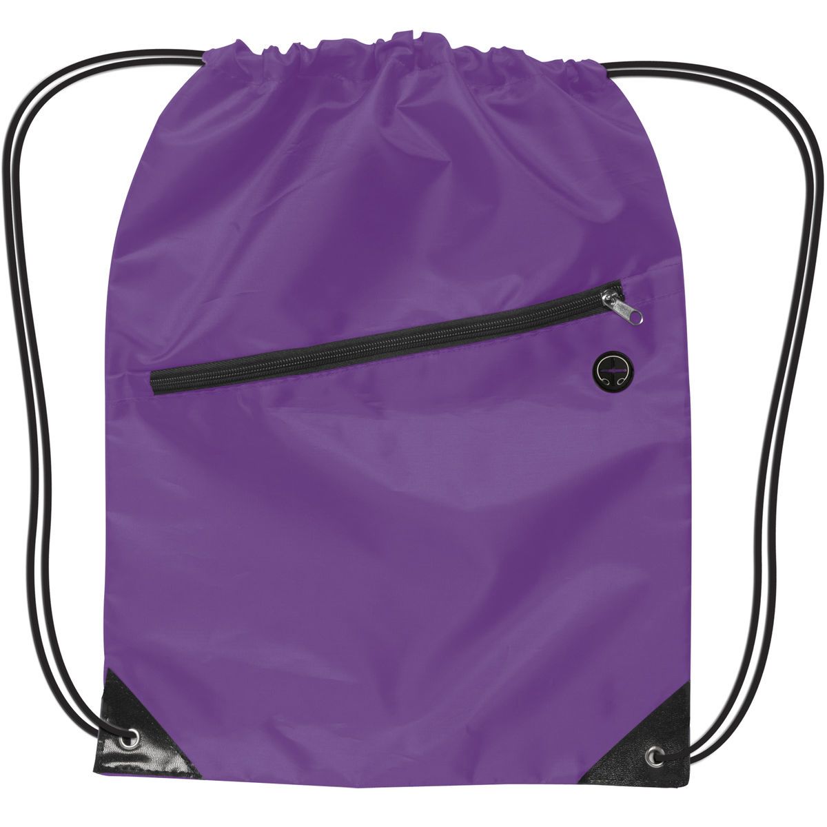 Drawstring backpack w zipper | Inkmule