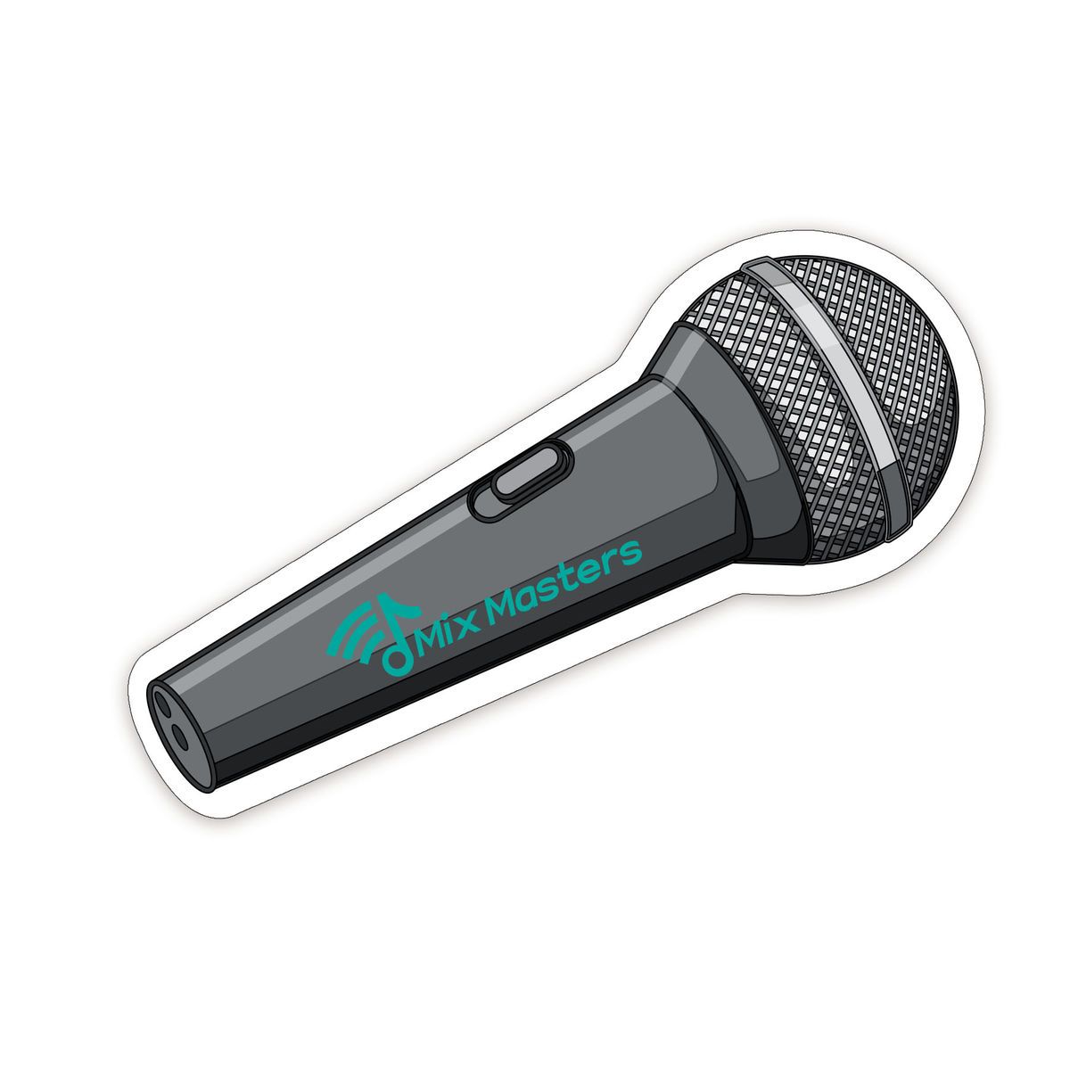 Microphone shaped notekeeper magnet | Boosters Promo