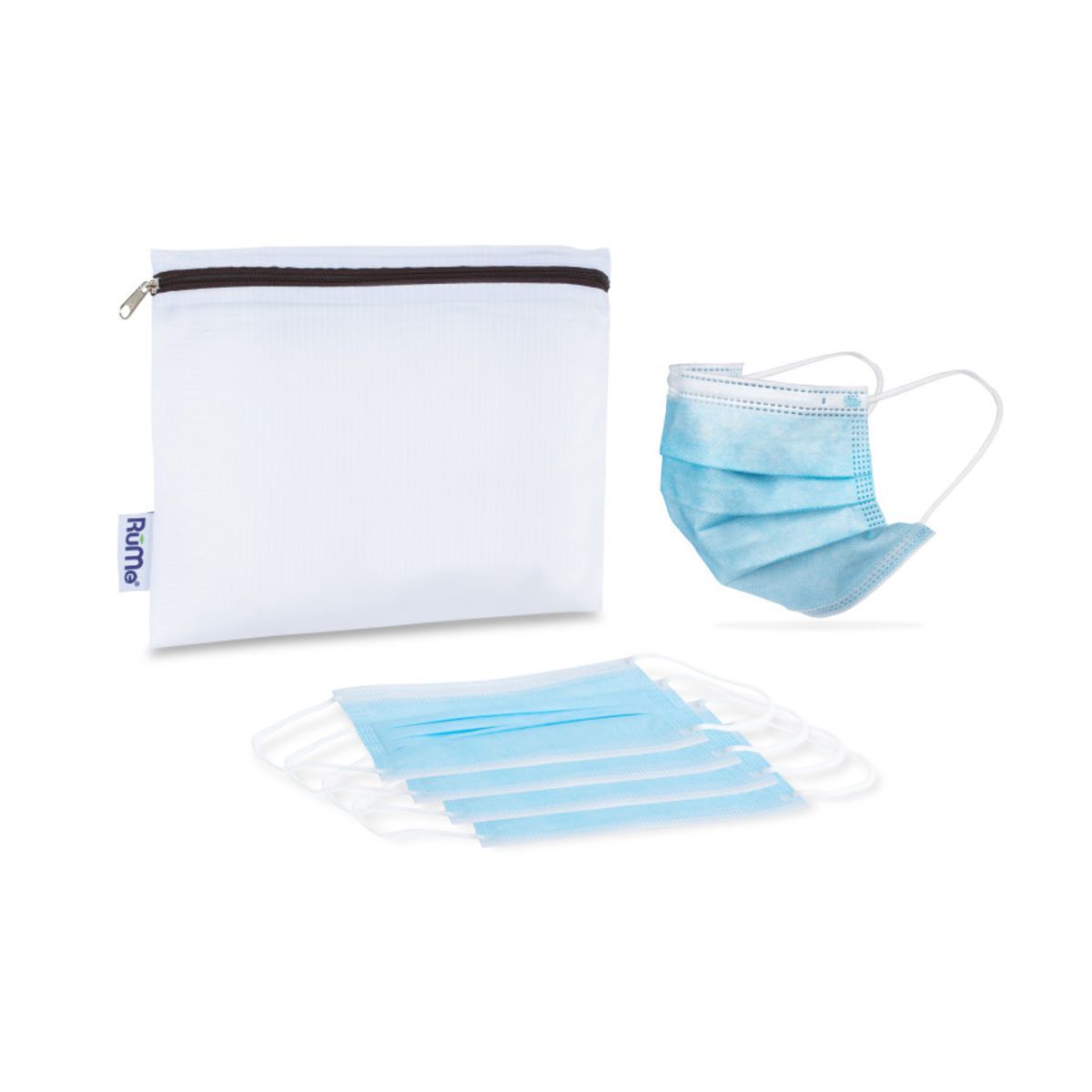 Single use face masks (5 pack) and storage pouch kit | Corporate ...