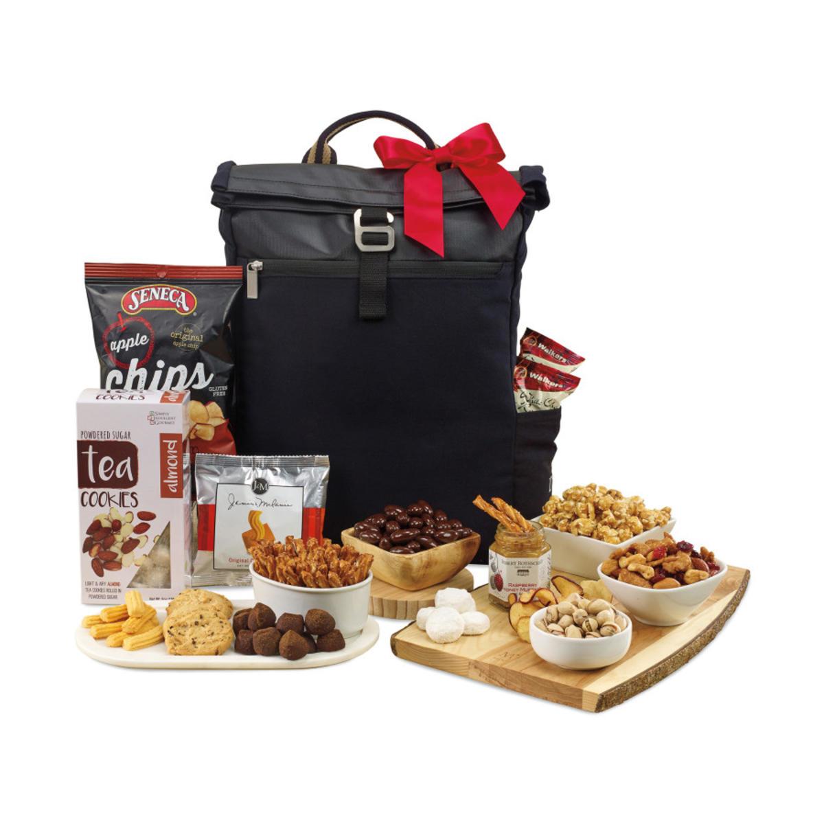 Charlie backpack of snacks | Corporate Specialties