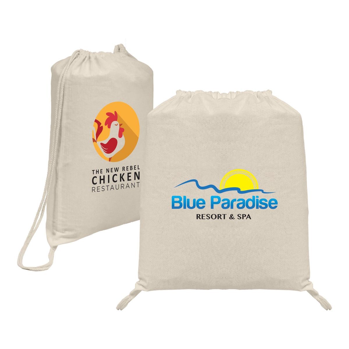 Java - 5 oz. Cotton Drawstring Backpack | Corporate Specialties