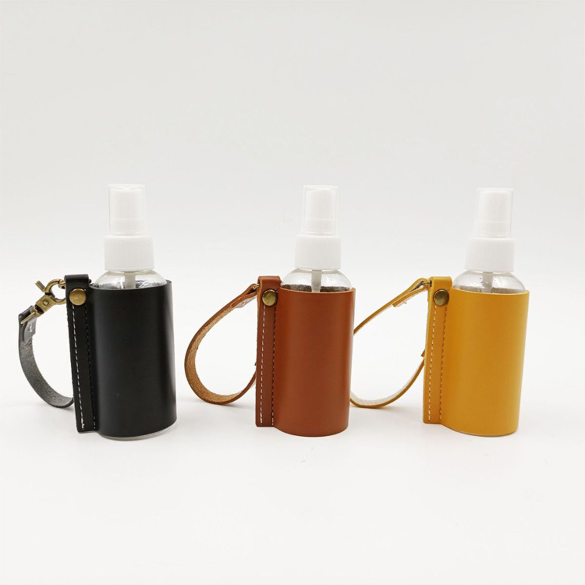 Pu leather hand sanitizer holder(empty 60ml bottle) | Order Swag