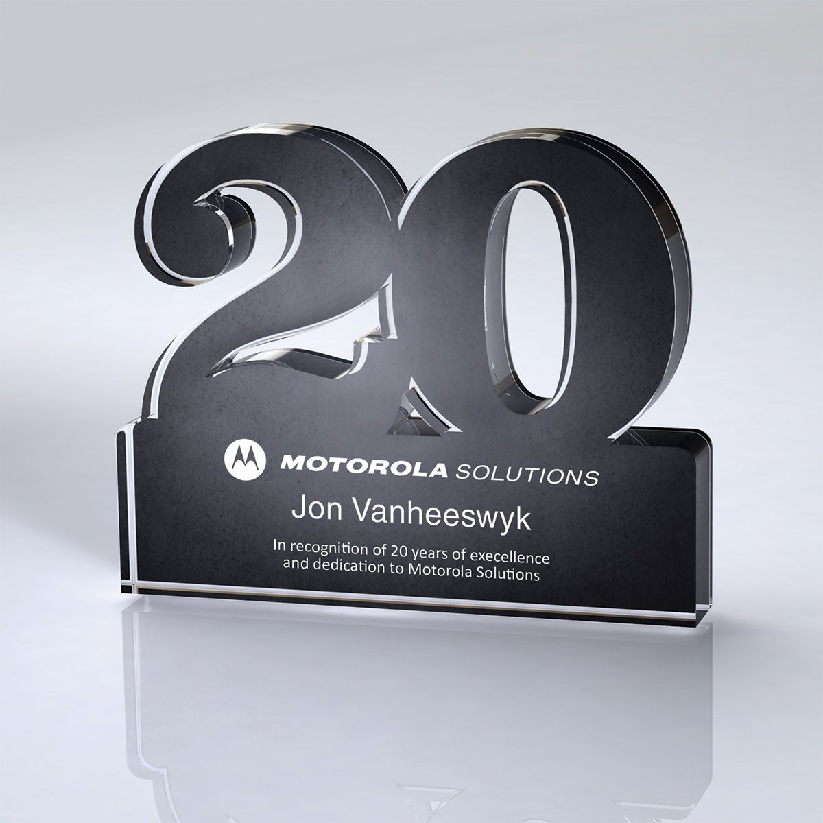 Promotional Freestanding 20 year anniversary award Personalized With ...