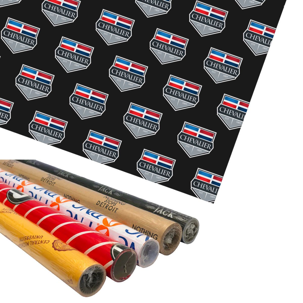 Promotional 2' x 15' wrapping paper roll Personalized With Your Custom Logo