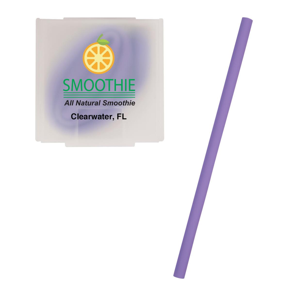 Silicone straw in case | Inkmule