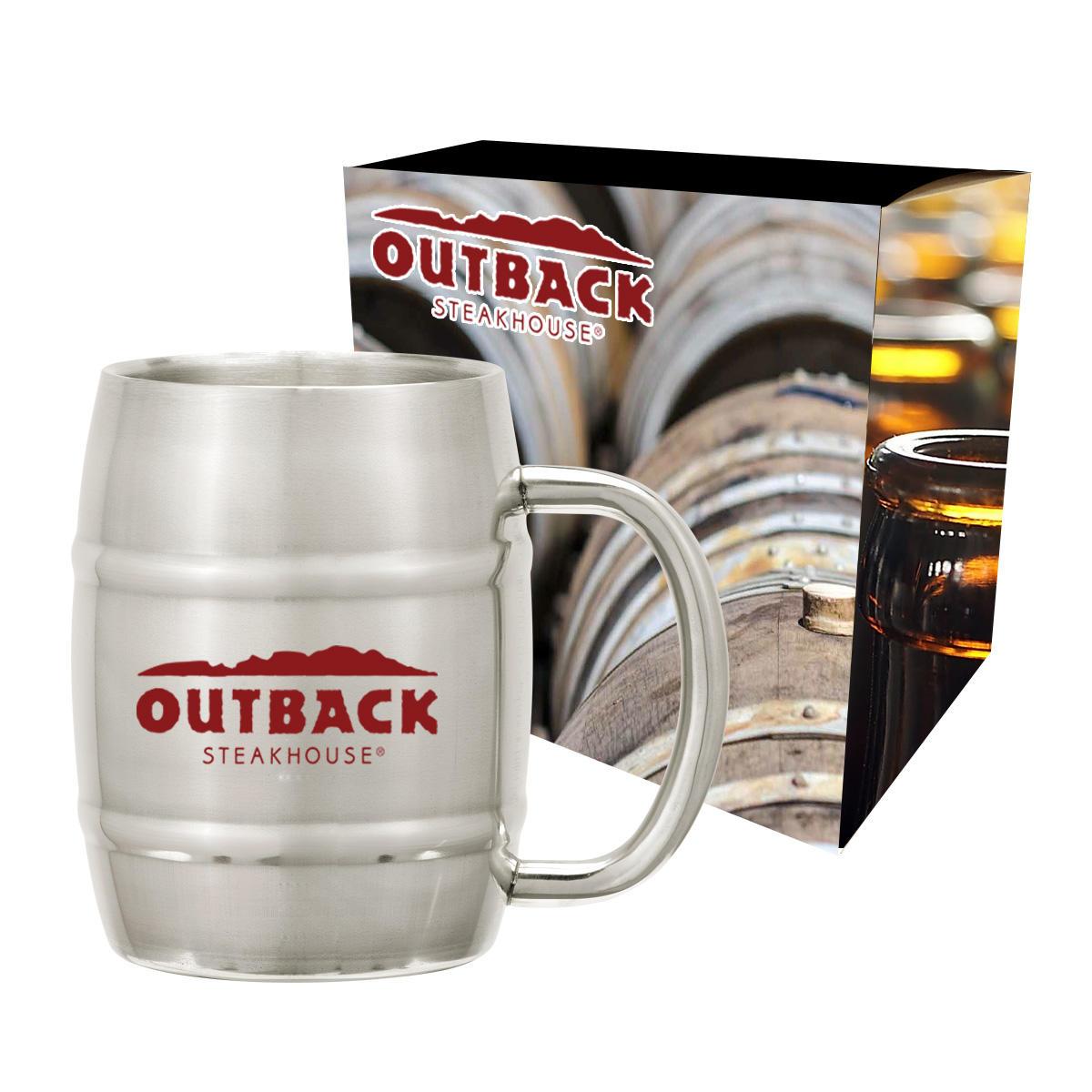14 Oz. Moscow Mule Barrel Mug with Custom Box | Corporate Specialties