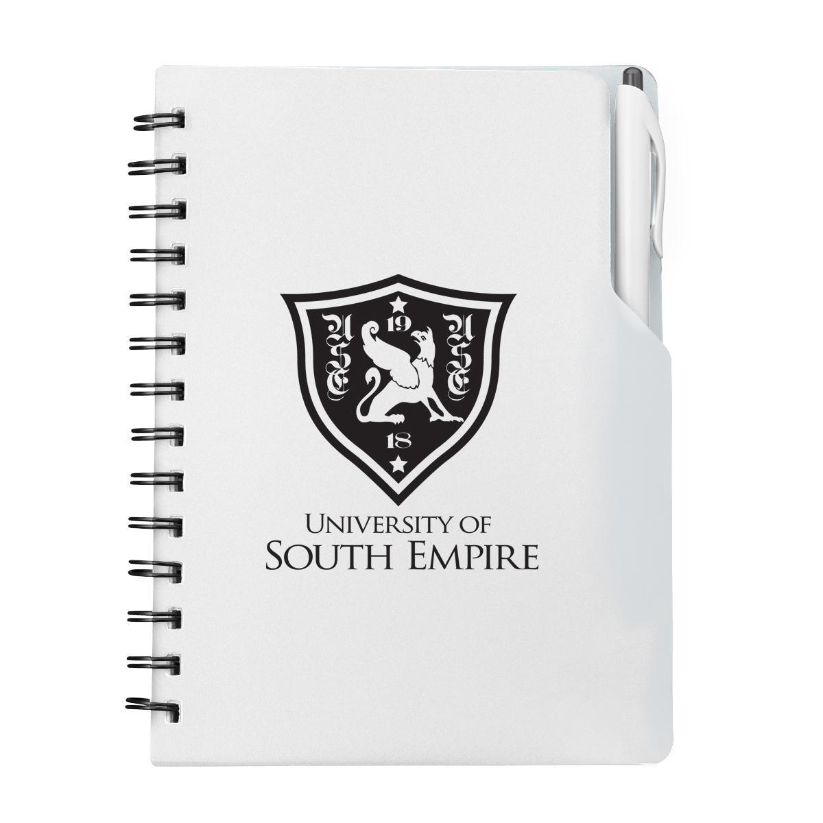 Spiral notebook with pen | Corporate Specialties