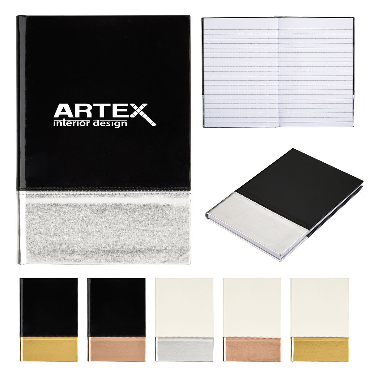 Metallic two-tone journal | Inkmule