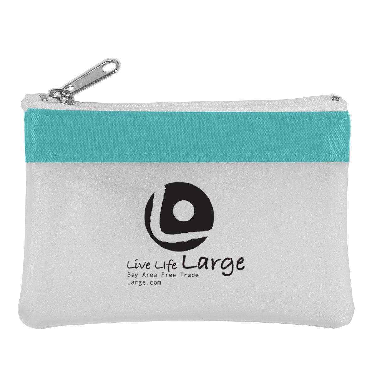 Promotional Zippered coin pouch Personalized With Your Custom Logo