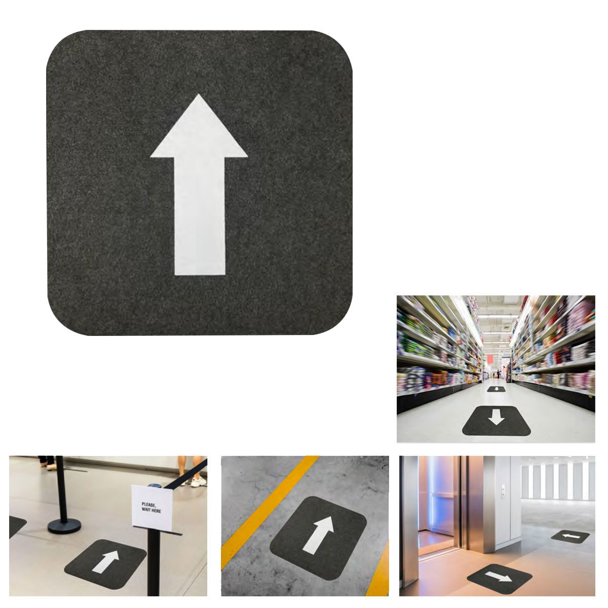 17 x 17 directional floor mat | Inkmule