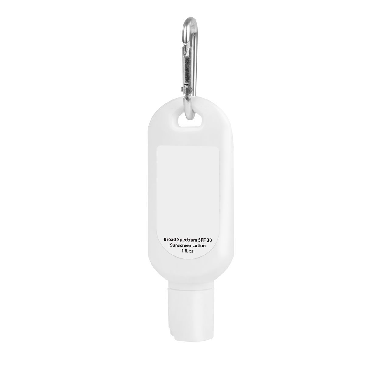 Promotional 1.8 oz. spf 30 sunscreen with carabiner Personalized With ...