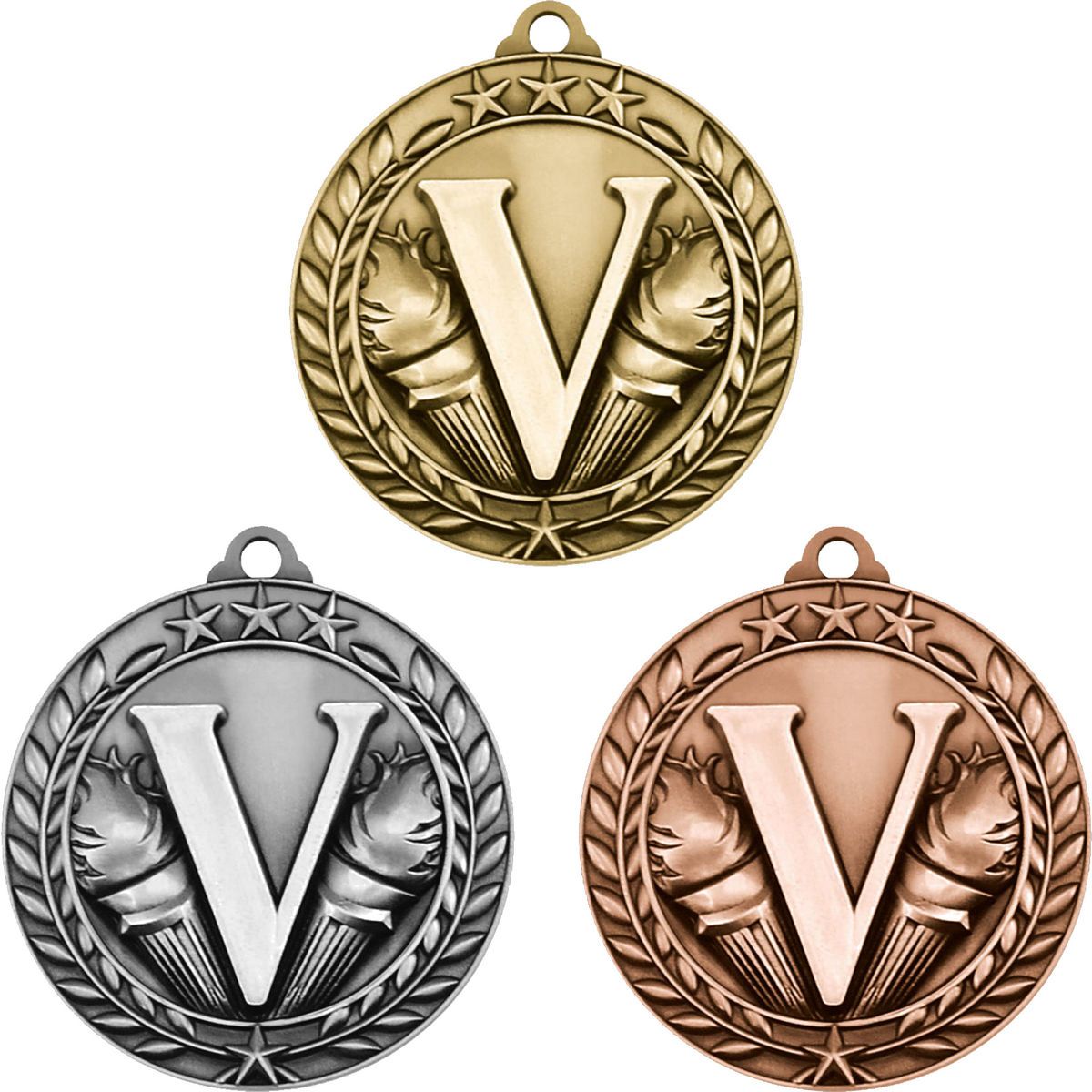 Promotional Stock small academic sports laurel medals victory ...