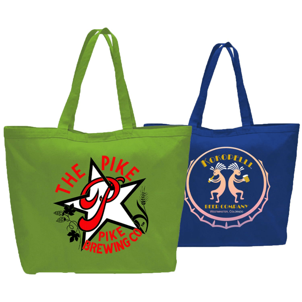12 Oz Cotton Canvas Big Tote Bag Usa Decorated 23 X 17 Order Swag