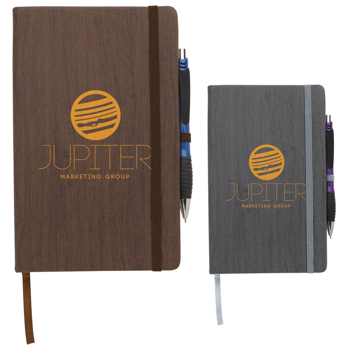 Promotional Woodgrain journal Personalized With Your Custom Logo