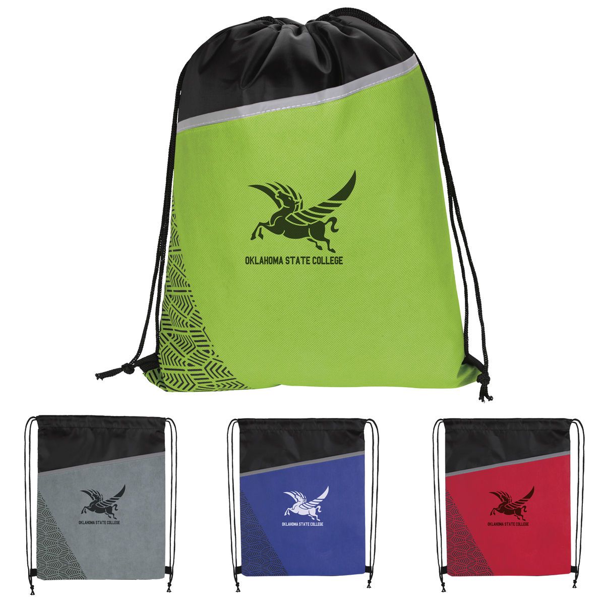 Footprints drawstring backpack | Corporate Specialties