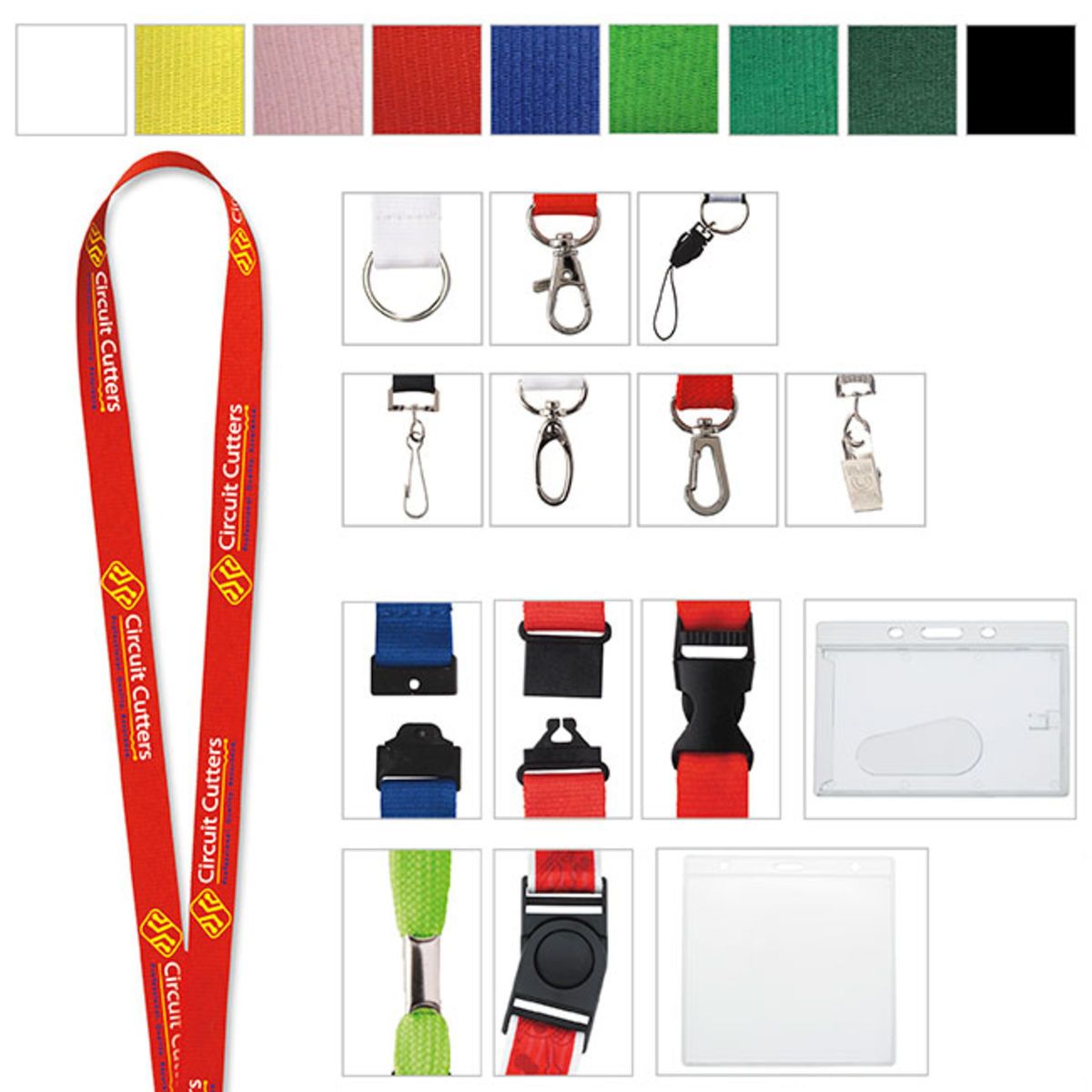 34 polyester lanyard | SWAGBOX.COM