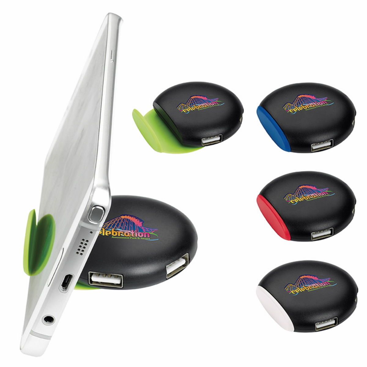 Round usb hub phone stand | Order Swag