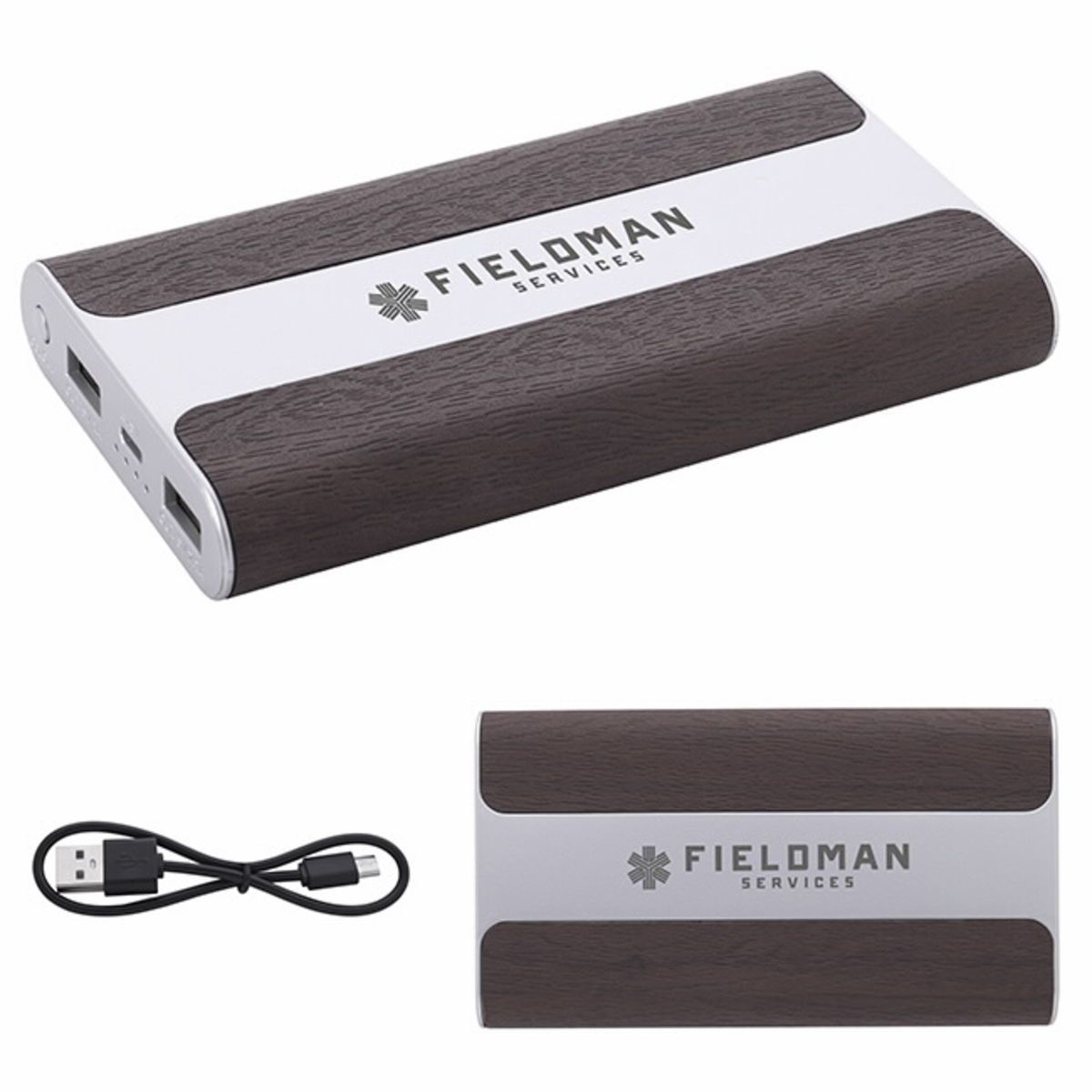 Pu light-up logo power bank 6000 mah | SWAGBOX.COM