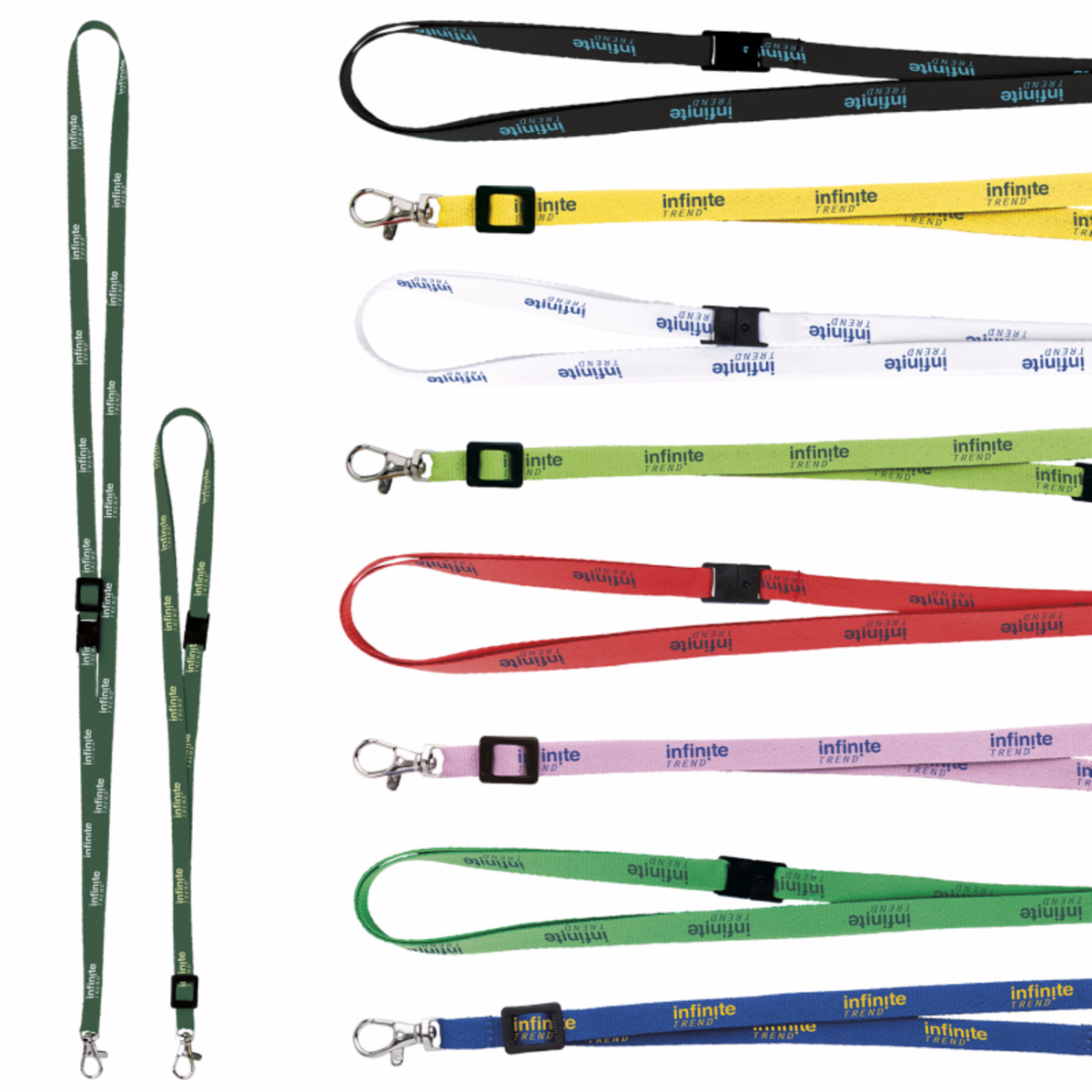 3/8" adjustable polyester lanyard | Inkmule