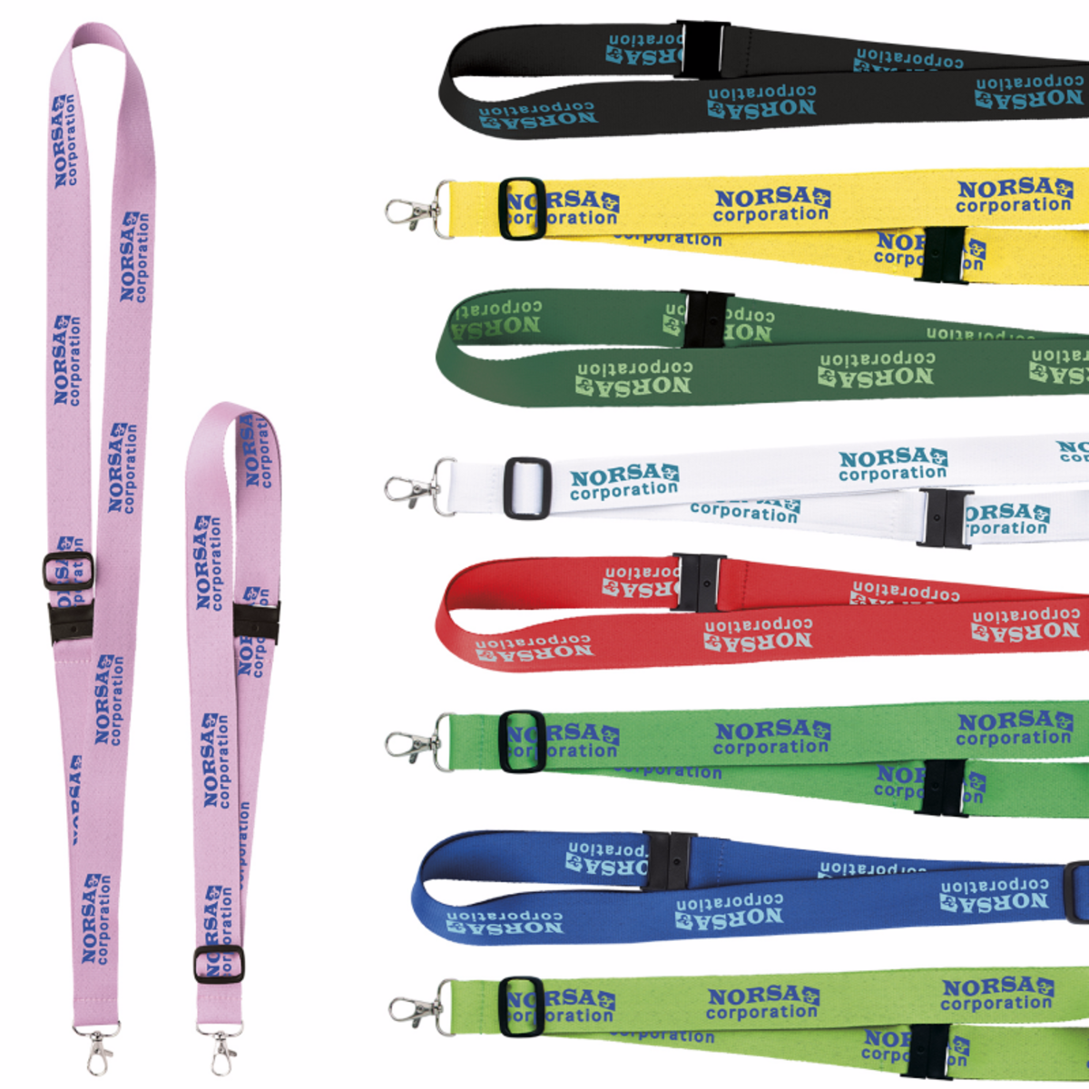 1 adjustable polyester lanyard | Inkmule