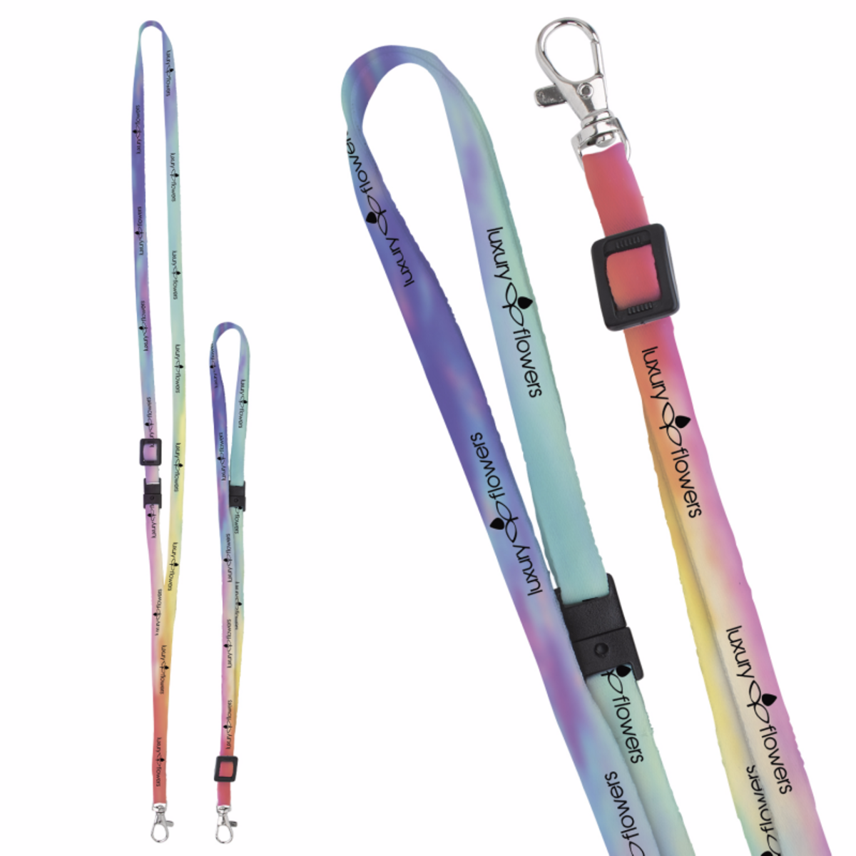 38 adjustable polyester 4 color lanyard | Corporate Specialties