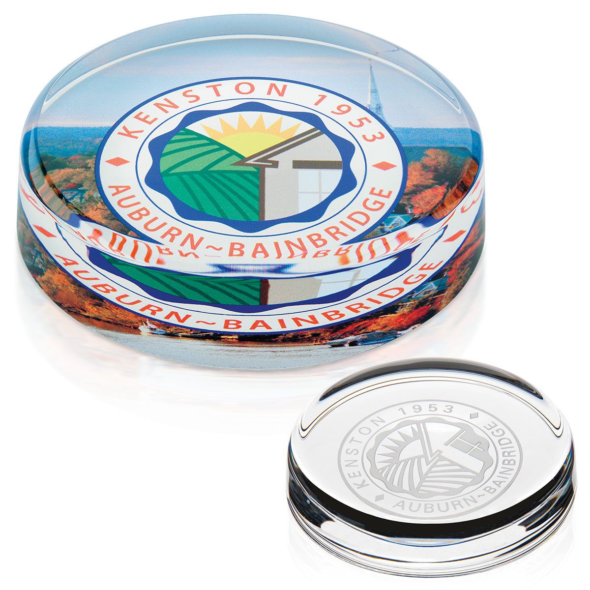 Promotional Round paperweight Personalized With Your Custom Logo