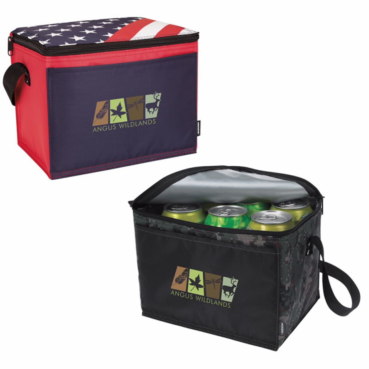 Koozie six-pack cooler pattern | SWAGBOX.COM