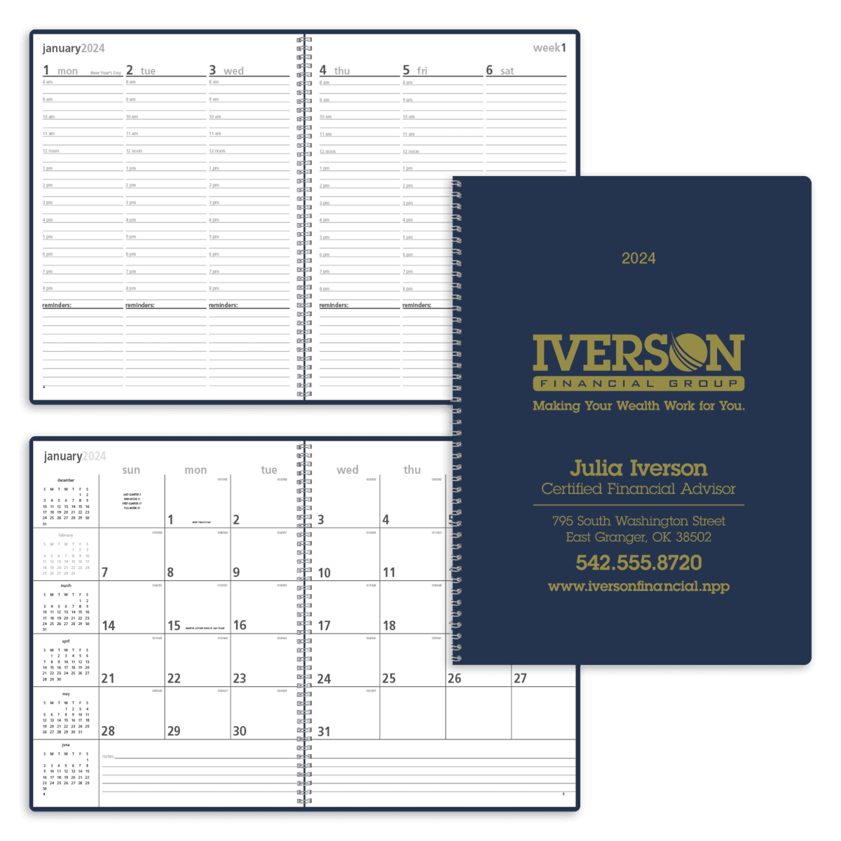 Monthly Weekly Planner Inkmule