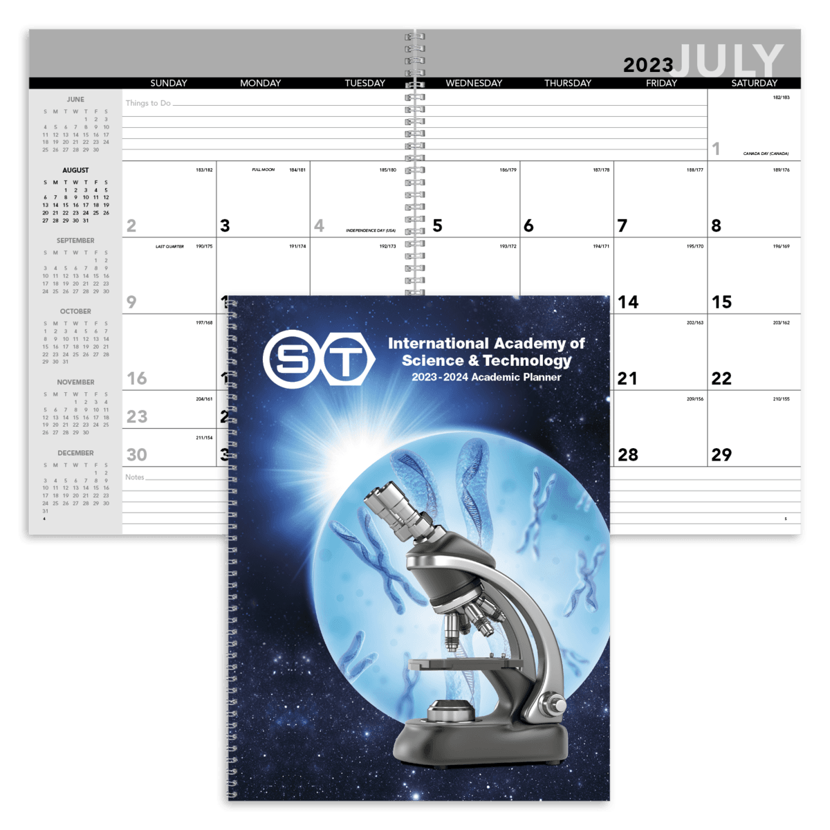 Academic Year Desk Planner With Custom Cover Corporate Specialties