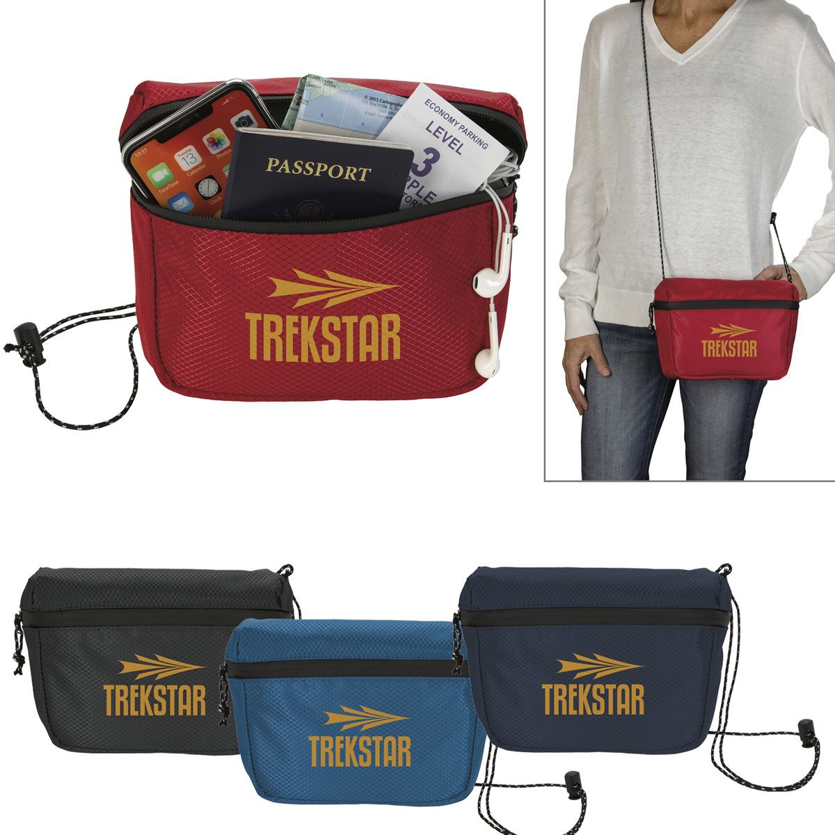 Promotional Ripstop crossbody pouch Personalized With Your Custom Logo