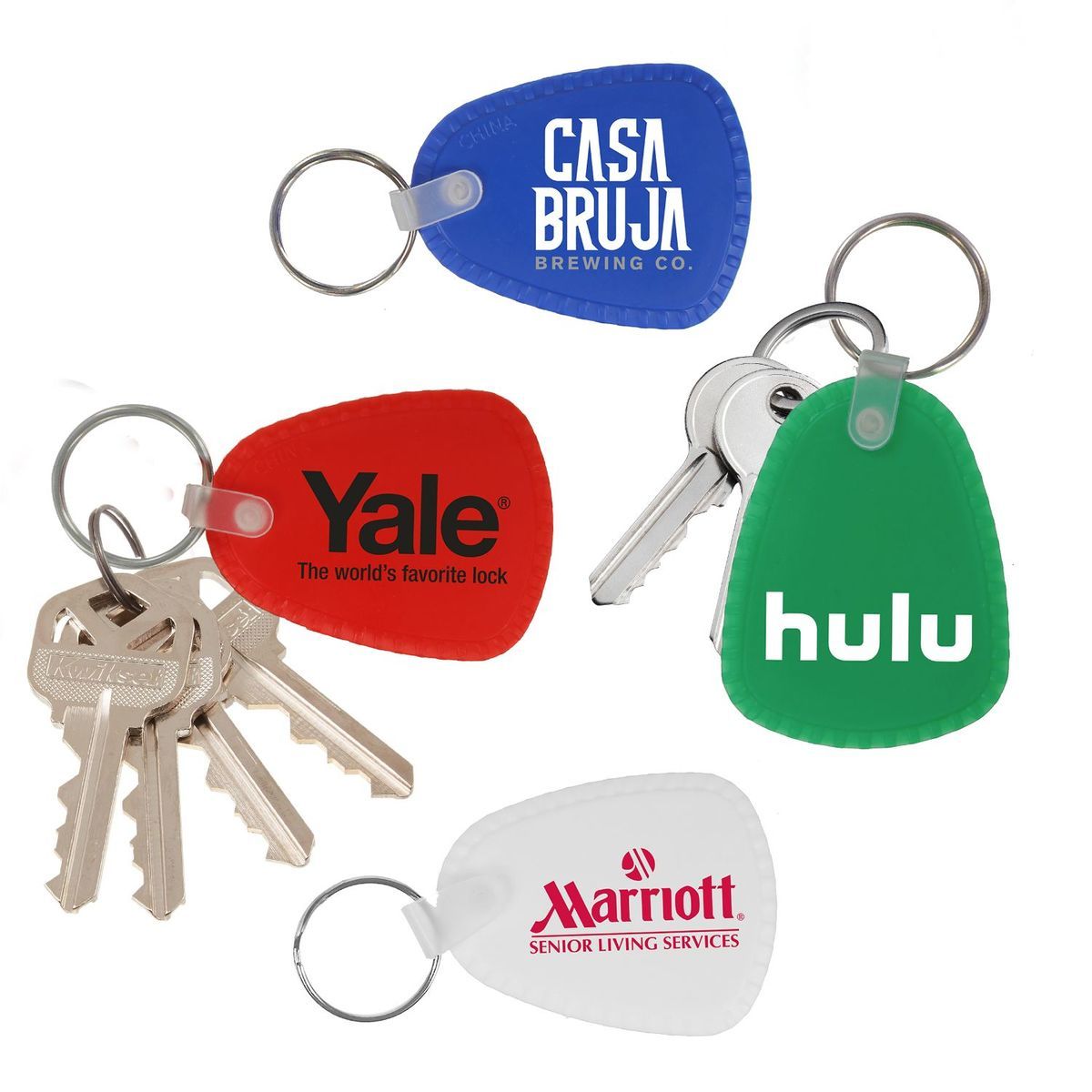 Promotional Plastic Key Tag Personalized With Your Custom Logo