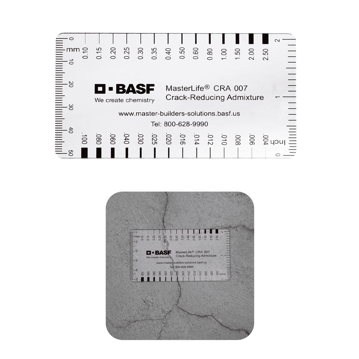 Concrete Crack Ruler SWAGBOX COM Concrete Crack Ruler SWAGBOX COM