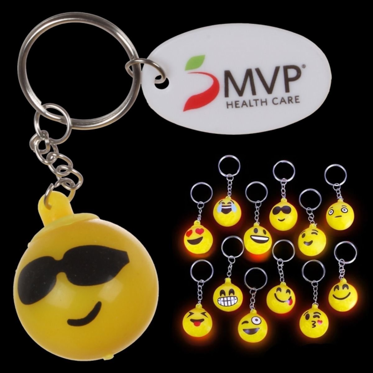 Promotional Light up emoji kc Personalized With Your Custom Logo