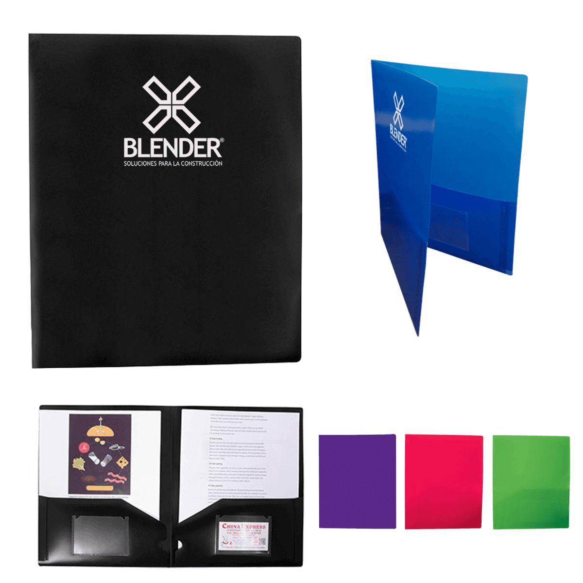 Promotional 2 pocket folder Personalized With Your Custom Logo