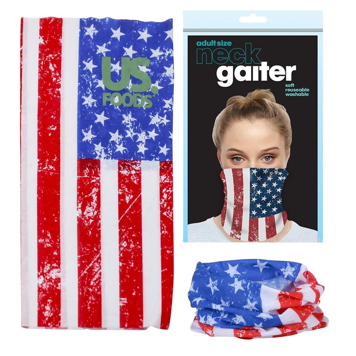 Promotional Usa neck gaiter Personalized With Your Custom Logo