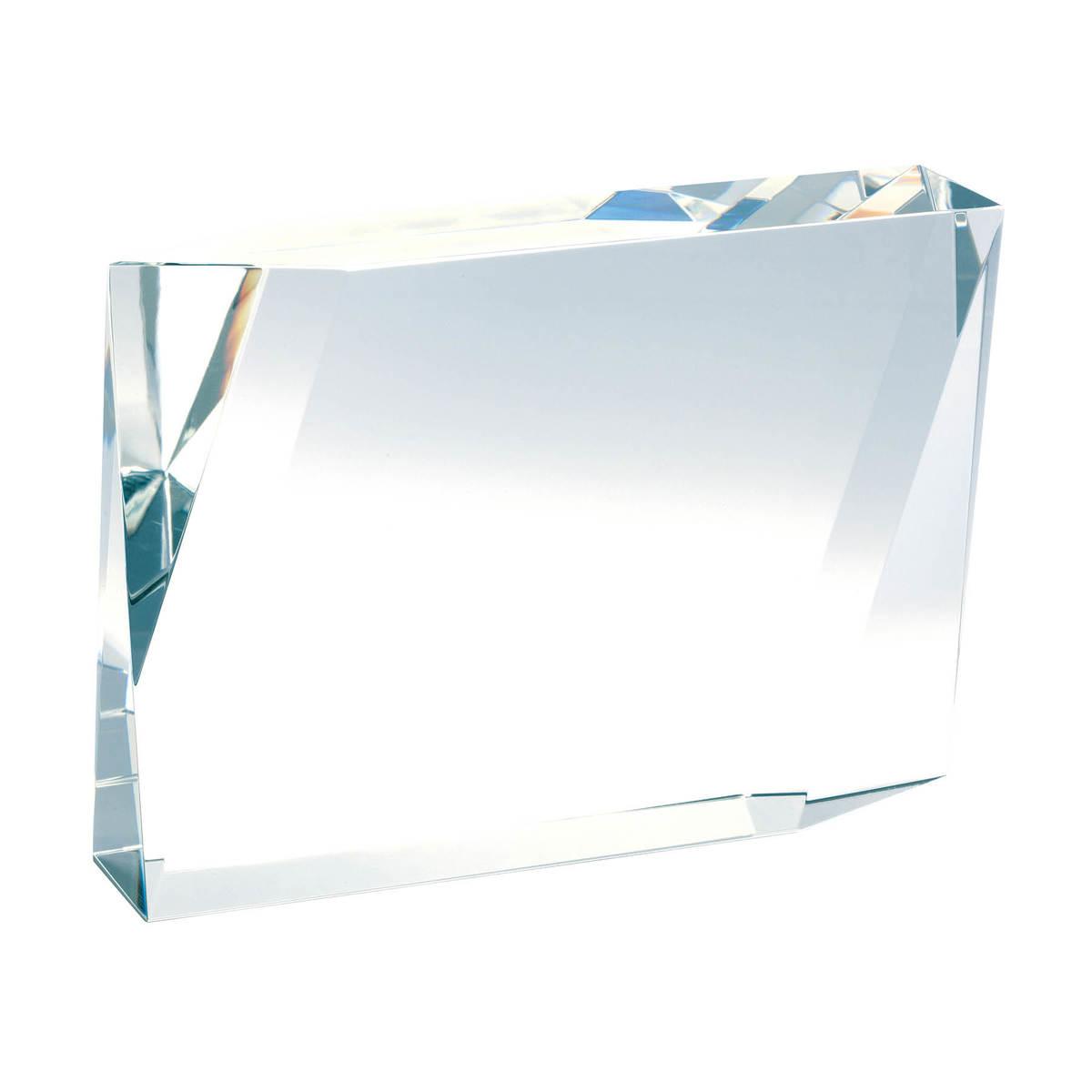 Beveled Rectangle Crystal Award | Order Swag