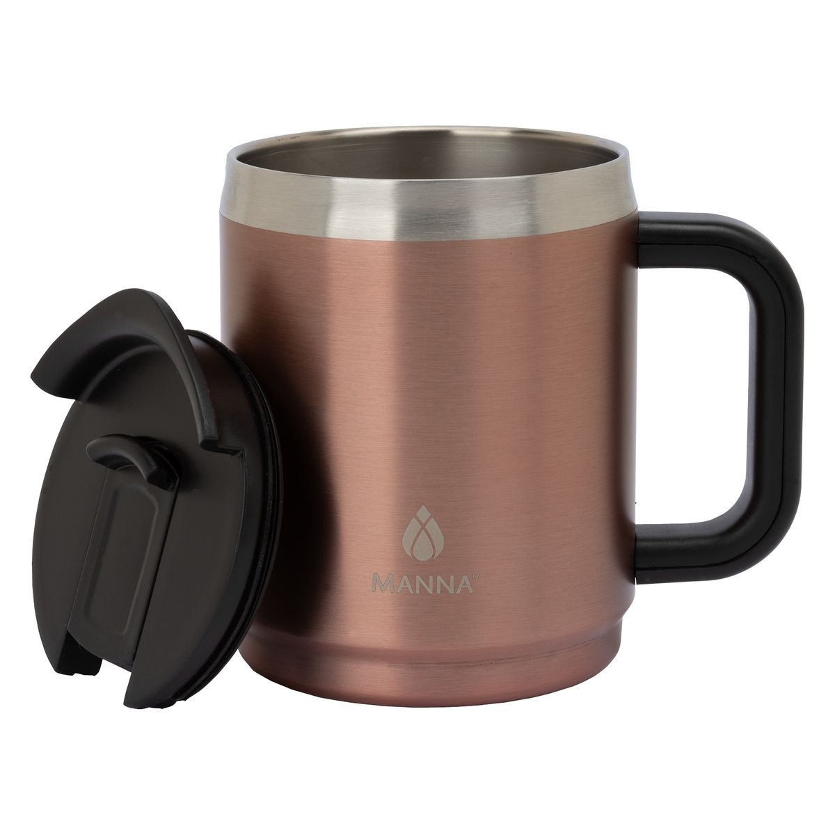 Manna 14 oz. Boulder Stainless Steel Camping Mug w Handle | Corporate ...