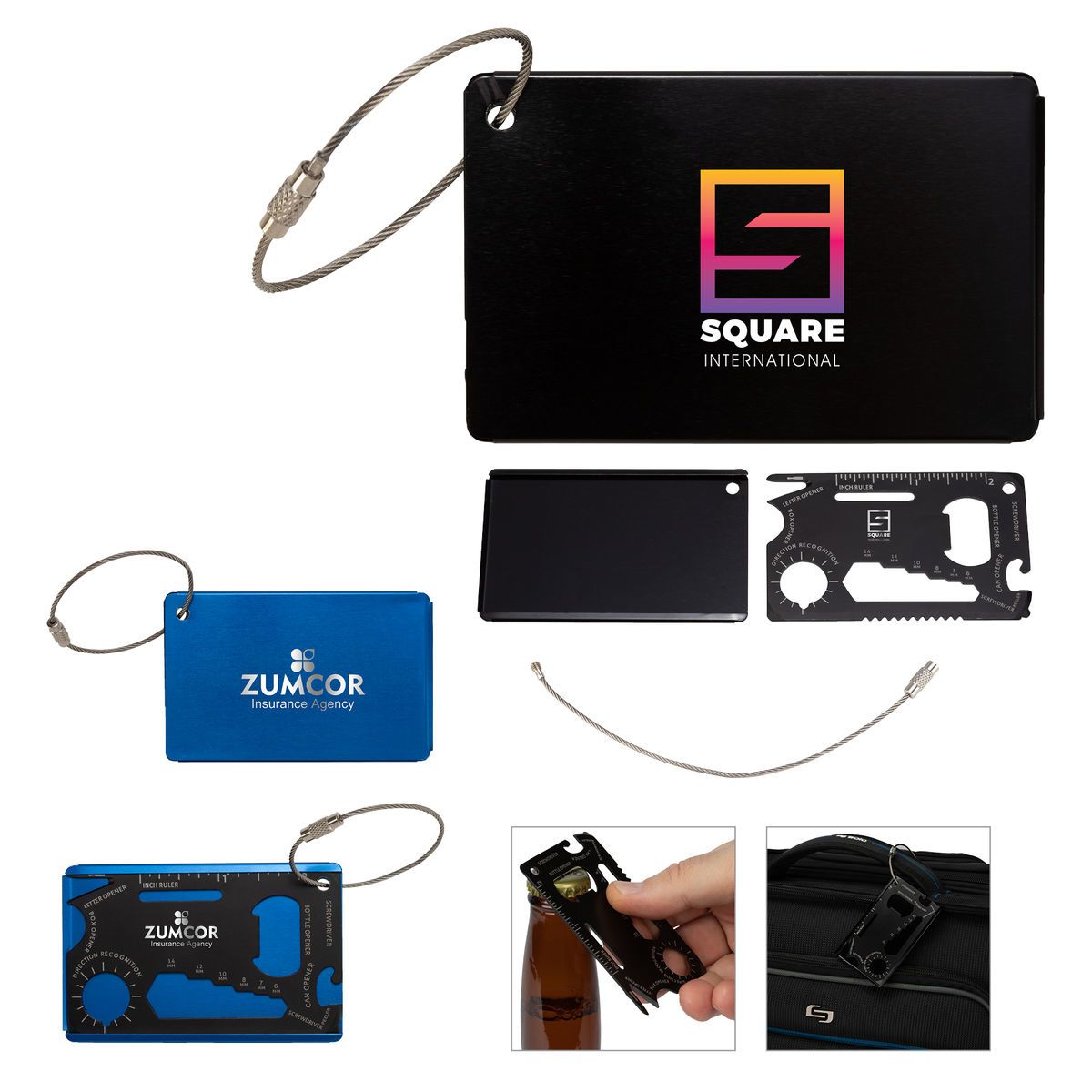 Wanderlust 10-in-1 tool card | Inkmule