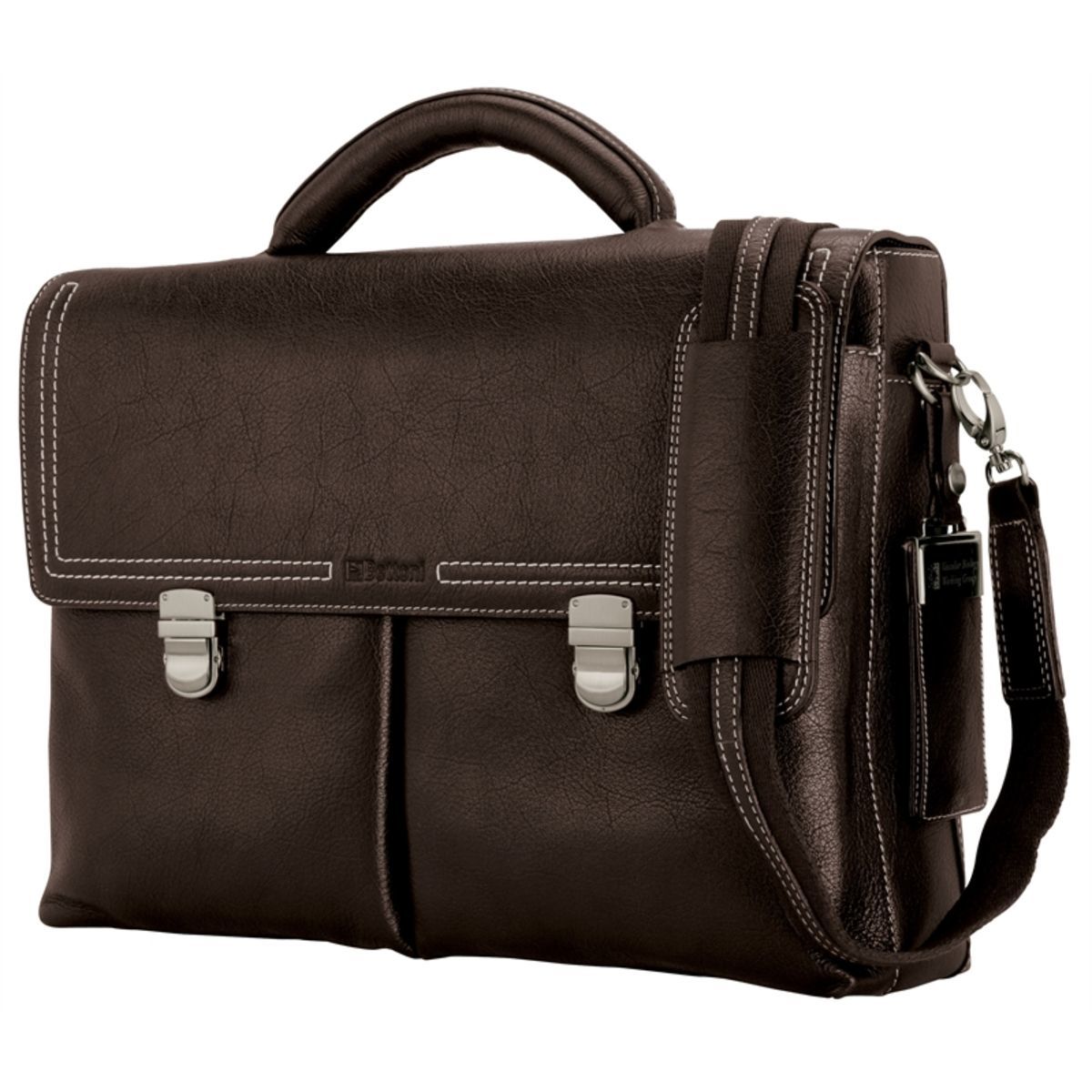 Promotional Livorno tendon embossed leather briefcase Personalized With ...