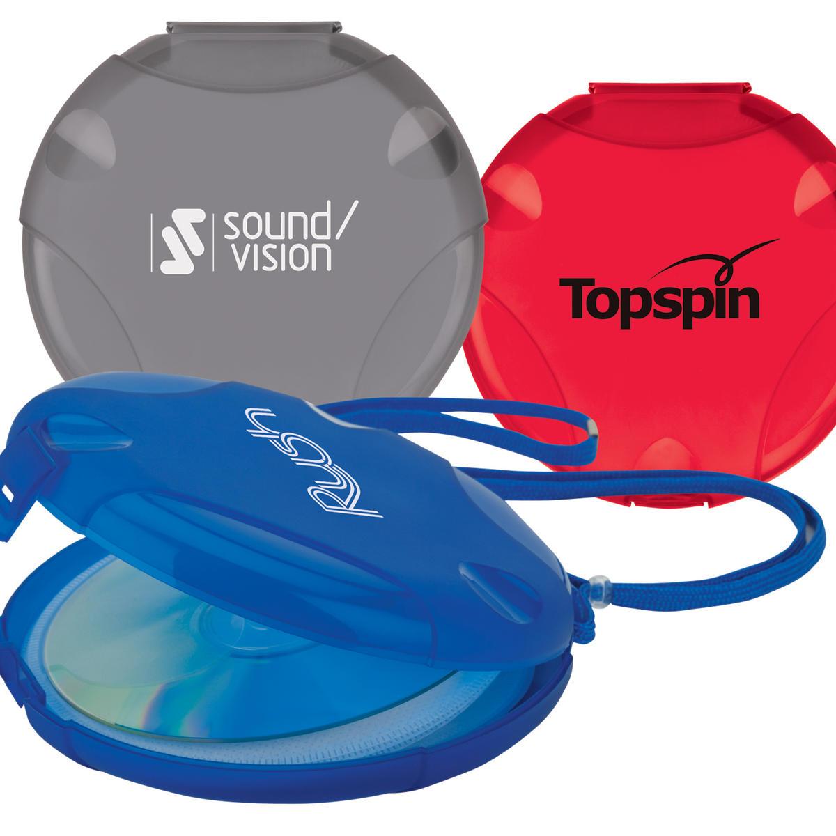 Promotional 12-cd case with strap Personalized With Your Custom Logo