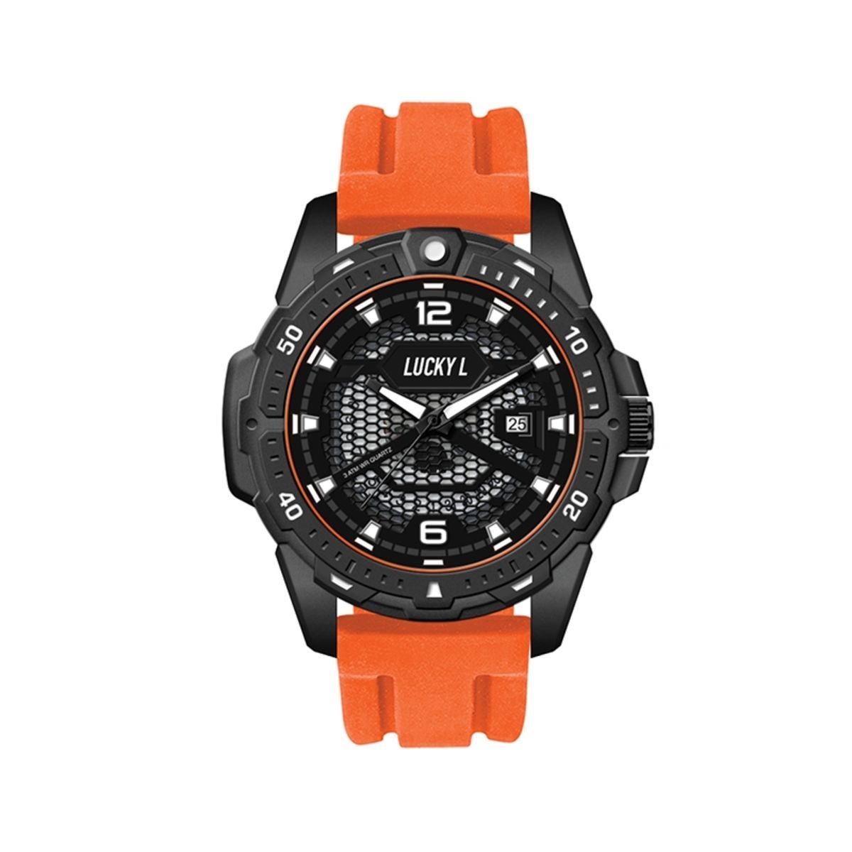 Wc5914 45mm metal black case, 3 hand, dte display, black dial, silicone ...