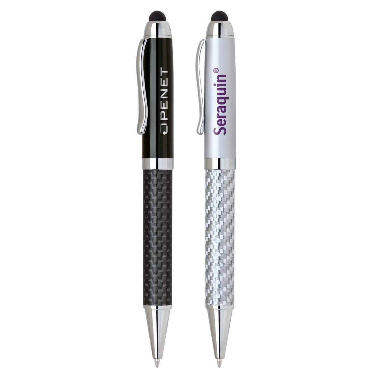 Custom Stylus-490 Carbon Fiber Stylus & Brass Ballpoint Pen Brand Merch ...