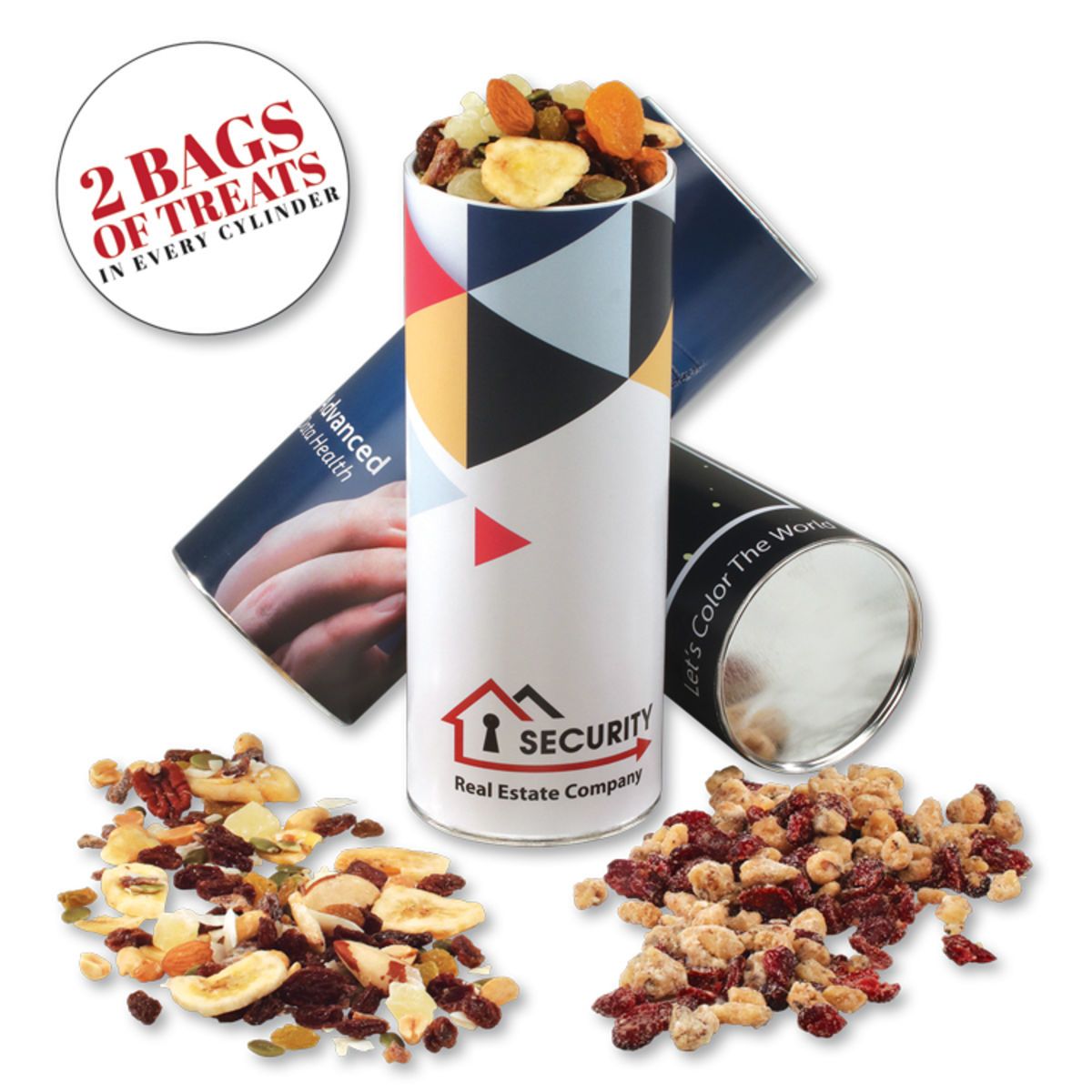 Cylinder with western trail mix cranberry walnut mix | Corporate ...