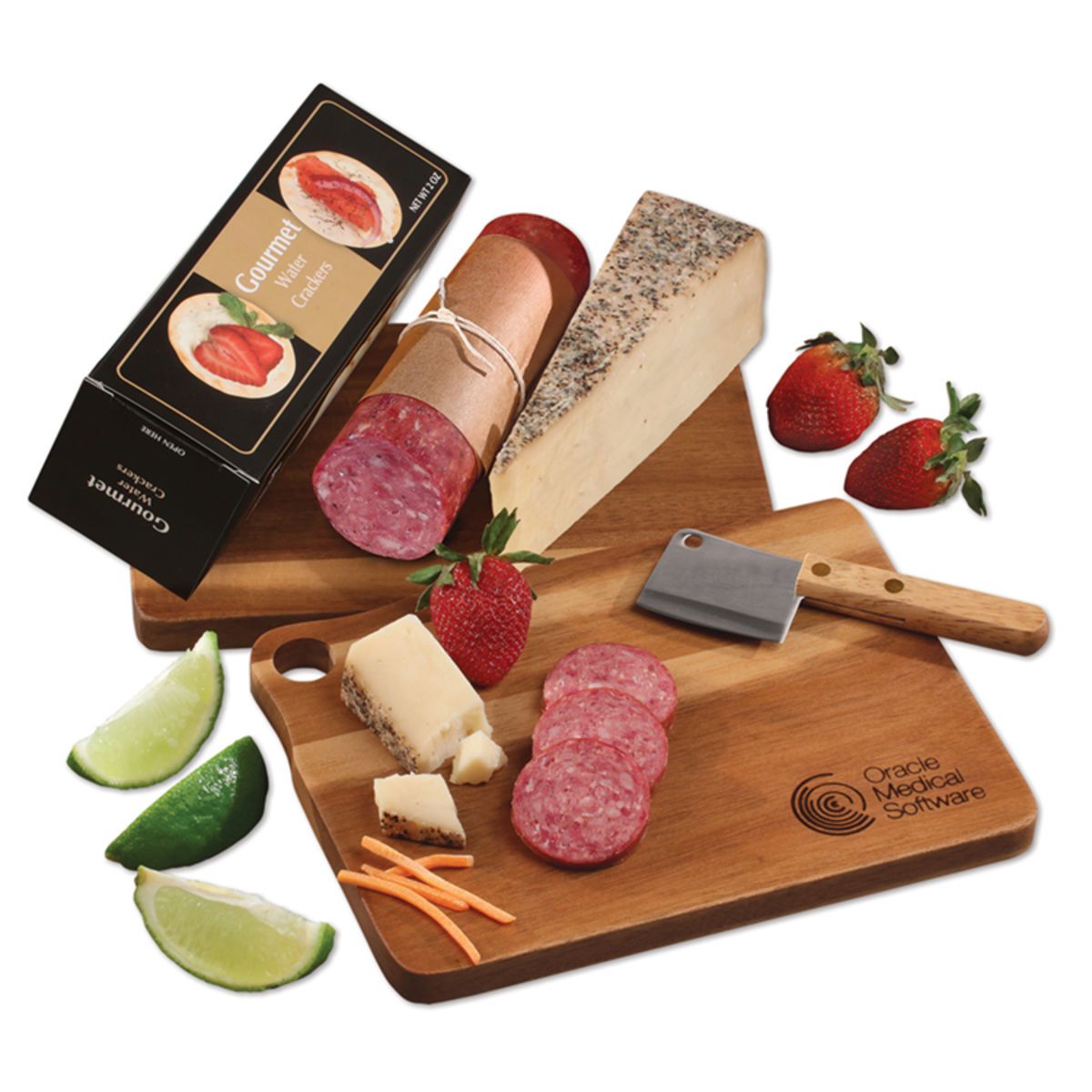 Gourmet Assortment with Acacia Charcuterie Serving Board | Corporate ...