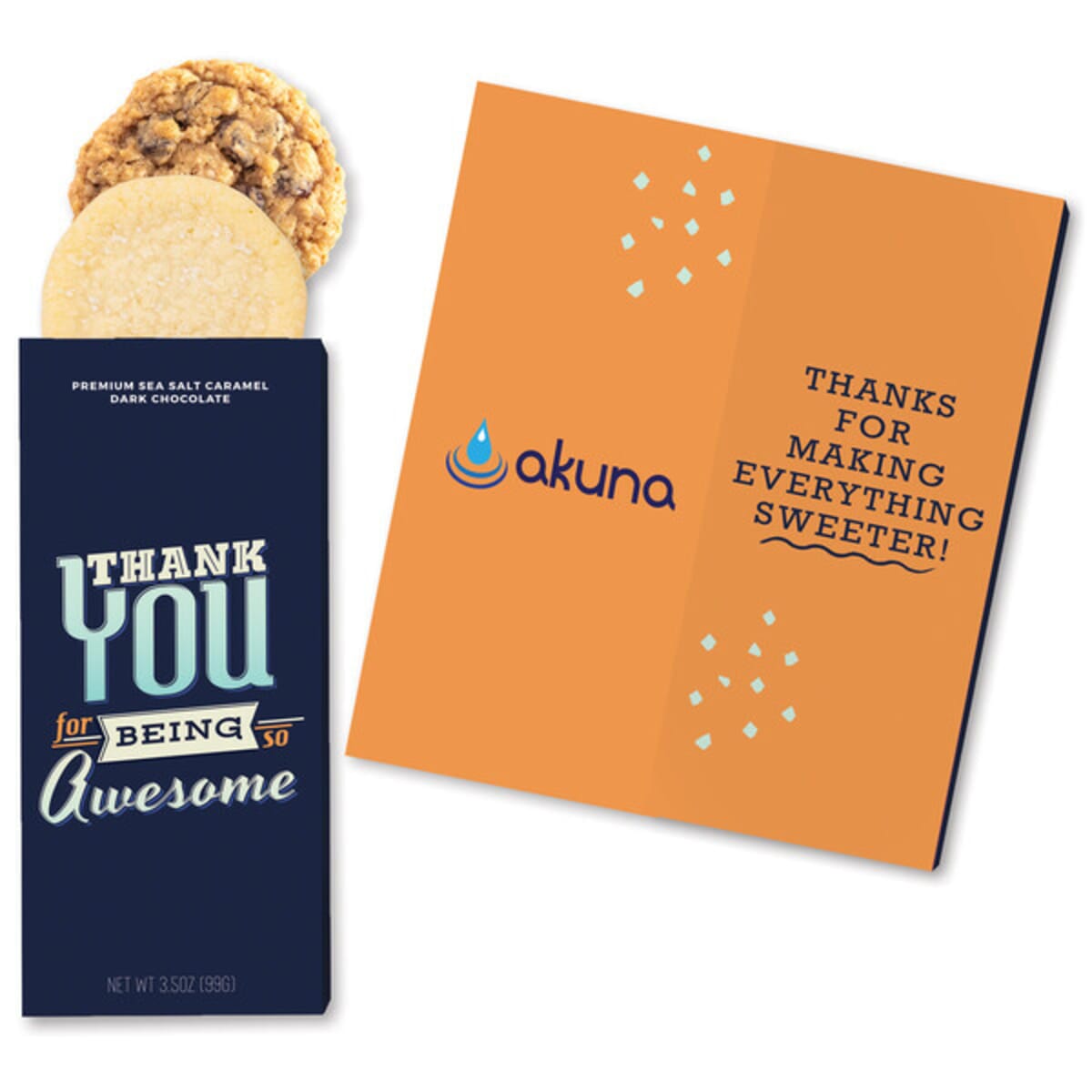 Full-Color Custom Sweeter Cards with Homestyle Cookie Duo | Corporate ...
