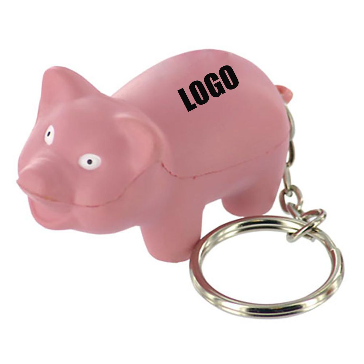 Pu stress pig key ring | Corporate Specialties