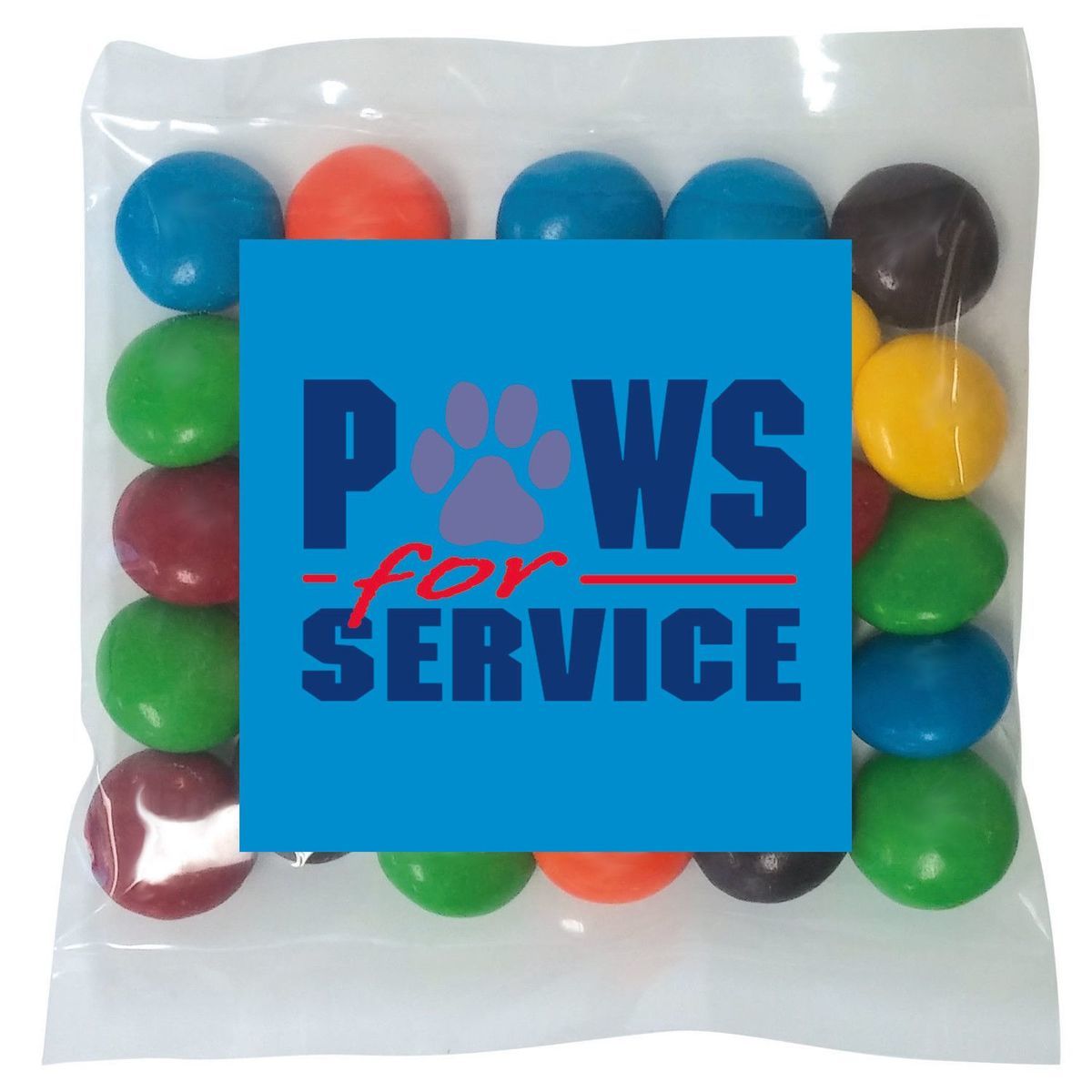 Custom Mms in mini label pack personalized with your custom logo design ...