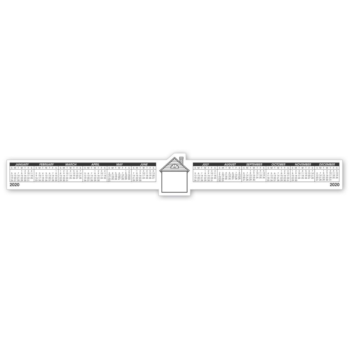 House removable adhesive computer calendar | SWAGBOX.COM