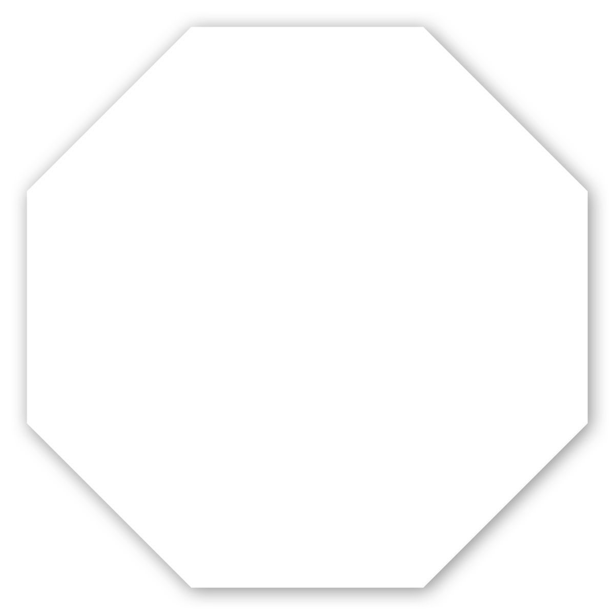 Promotional 12 x 12 octagon removable adhesive carpet decal ...